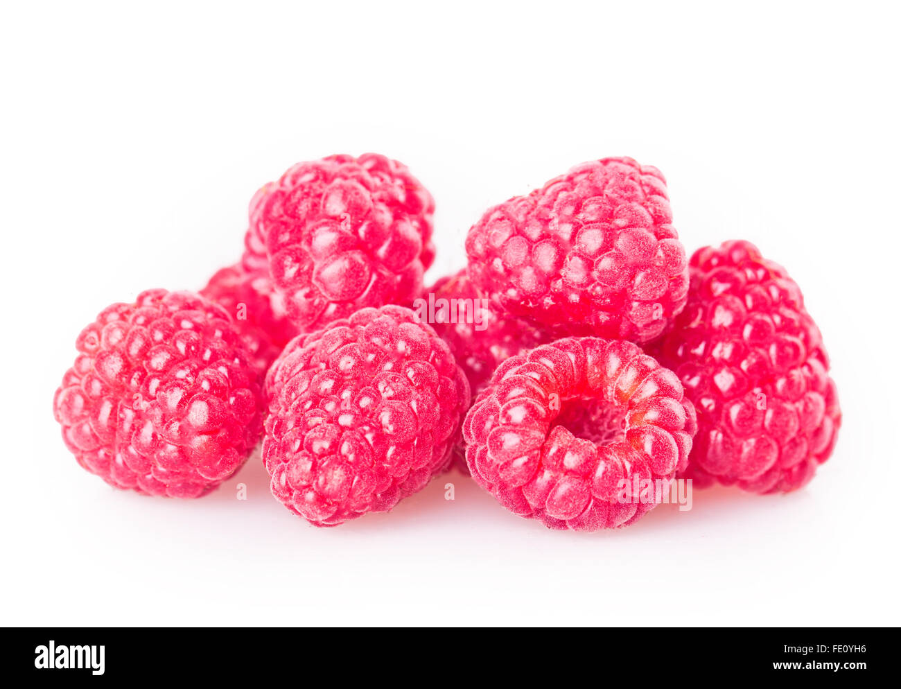 raspberry Isolated on white background Stock Photo - Alamy