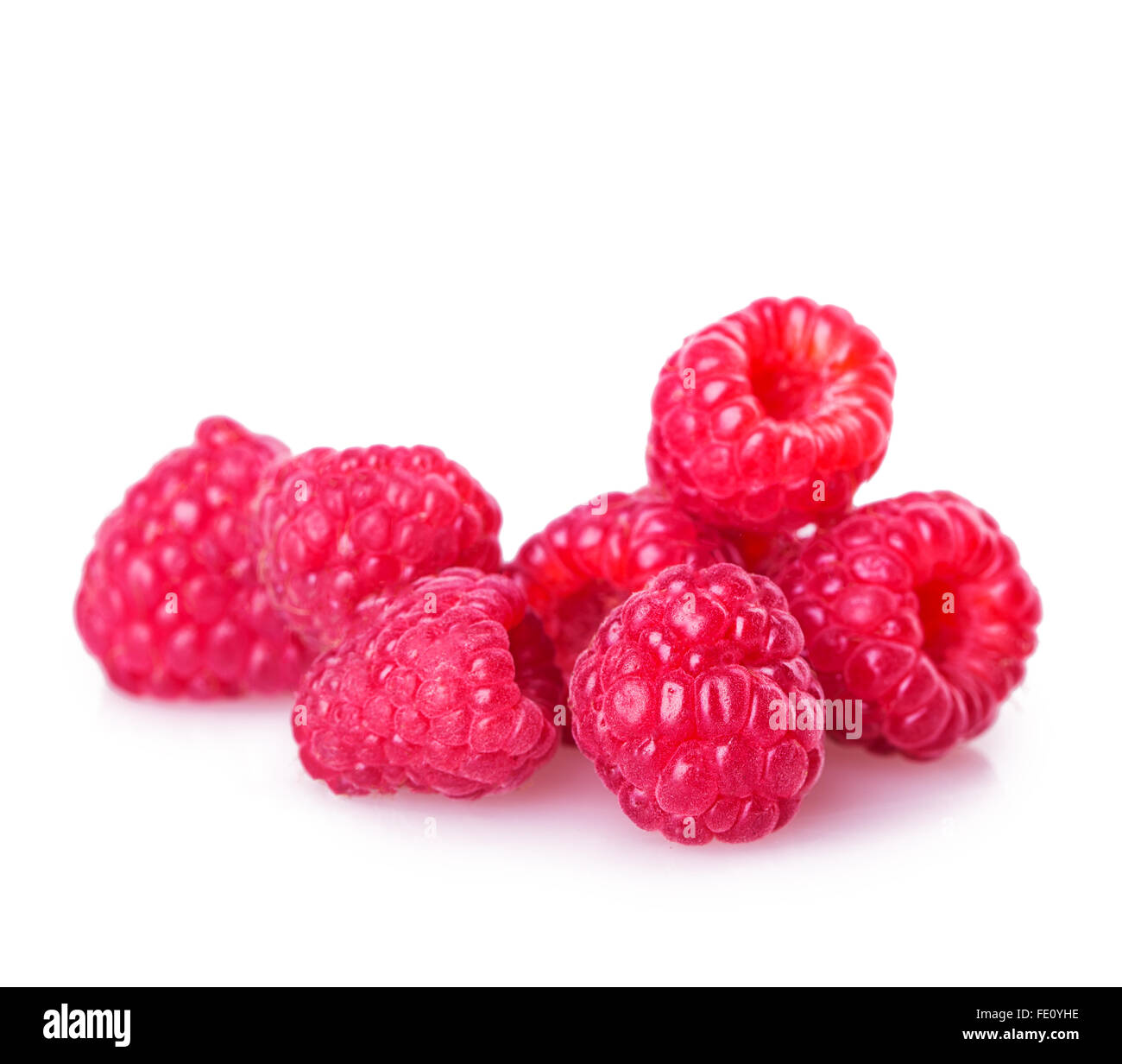 raspberry Isolated on white background Stock Photo - Alamy