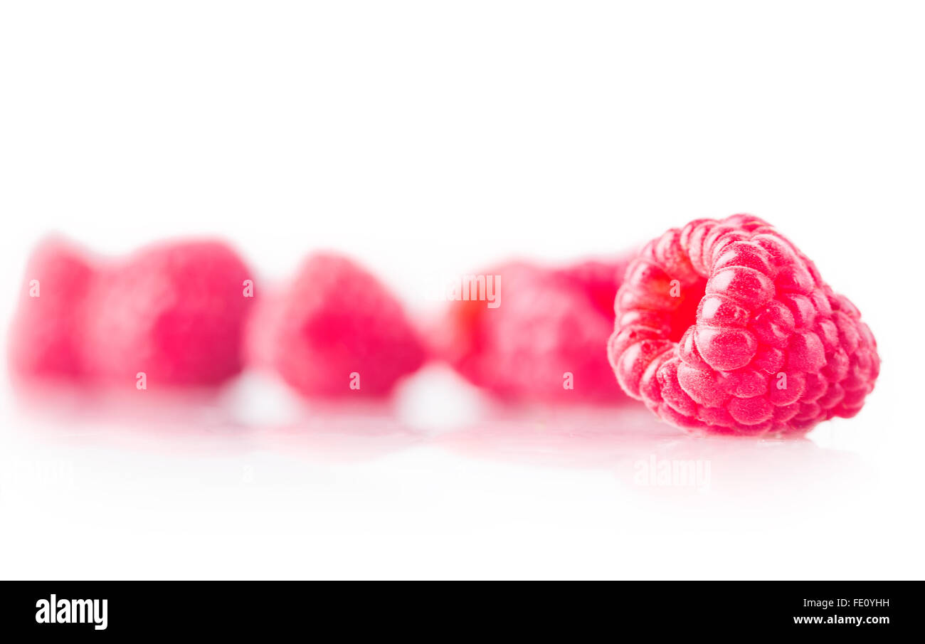 raspberry Isolated on white background Stock Photo - Alamy