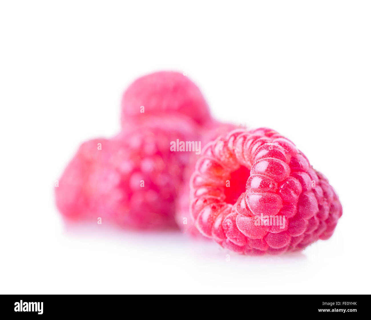 raspberry Isolated on white background Stock Photo - Alamy