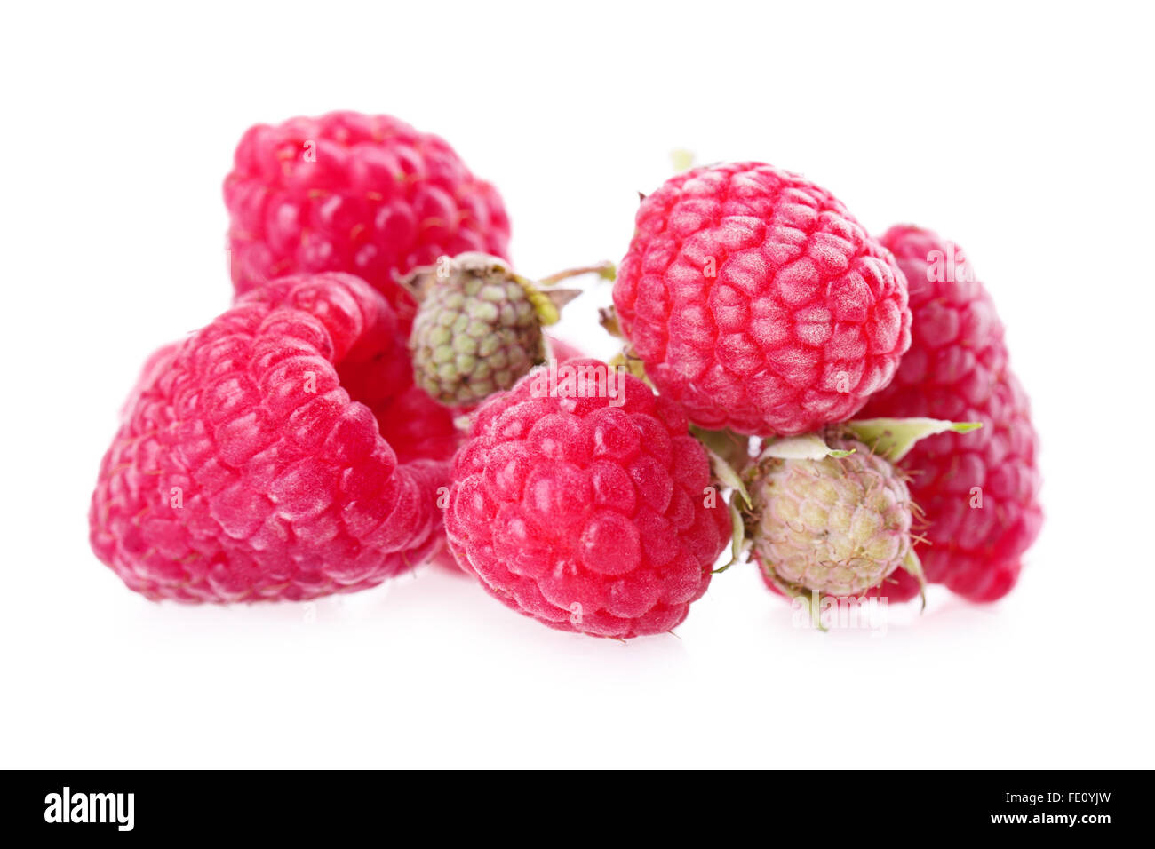 raspberry Isolated on white background Stock Photo - Alamy