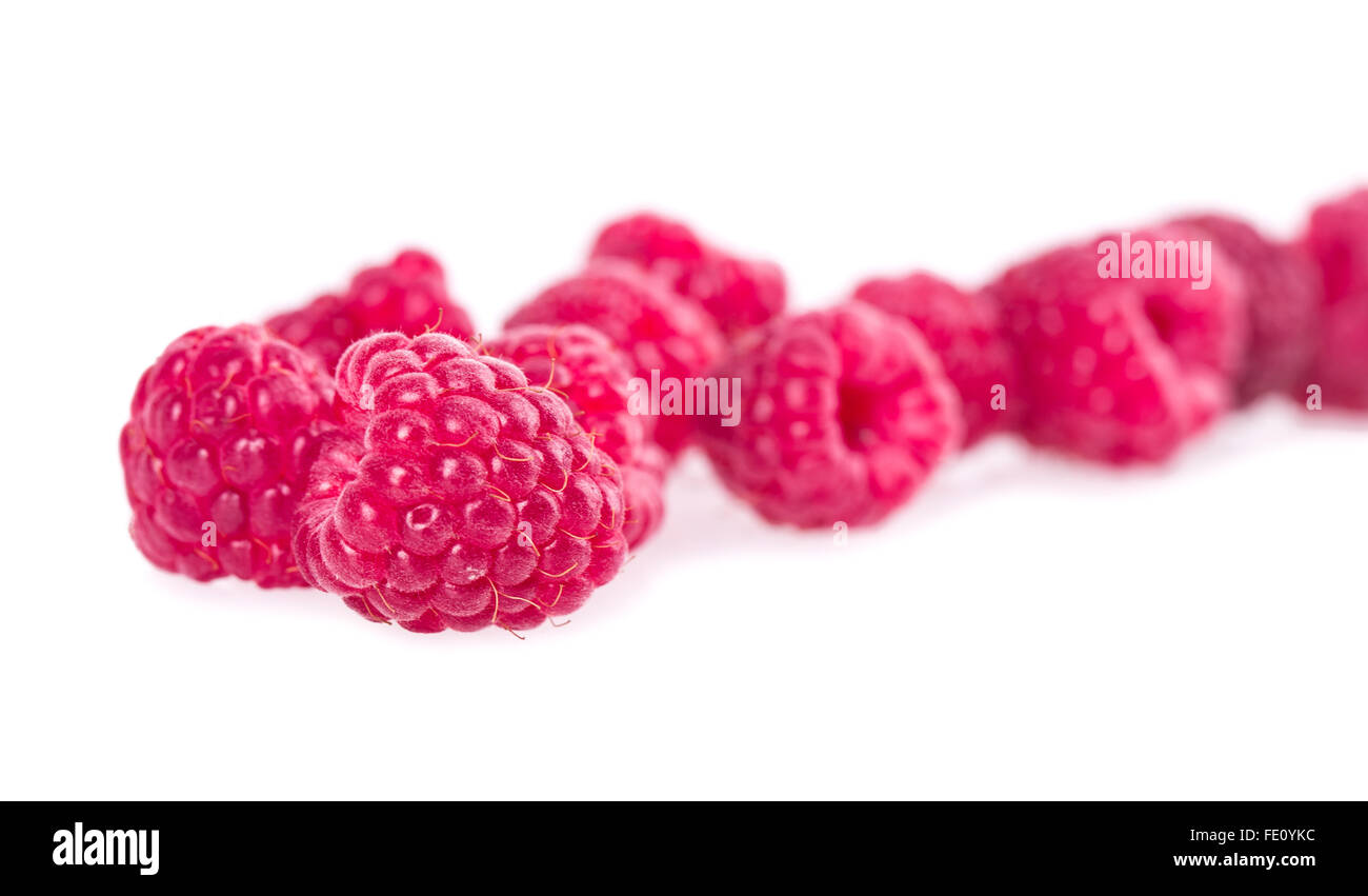 fruits of raspberry isolated on white background Stock Photo - Alamy