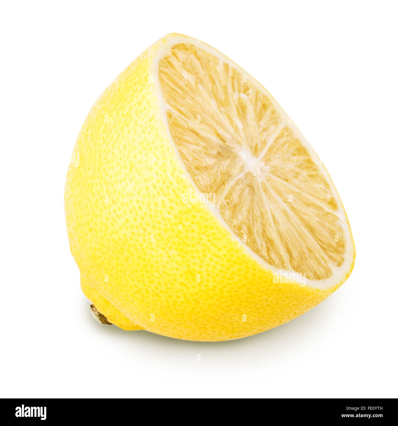Yellow ripe juicy lemon Isolated on white background Clipping Path ...