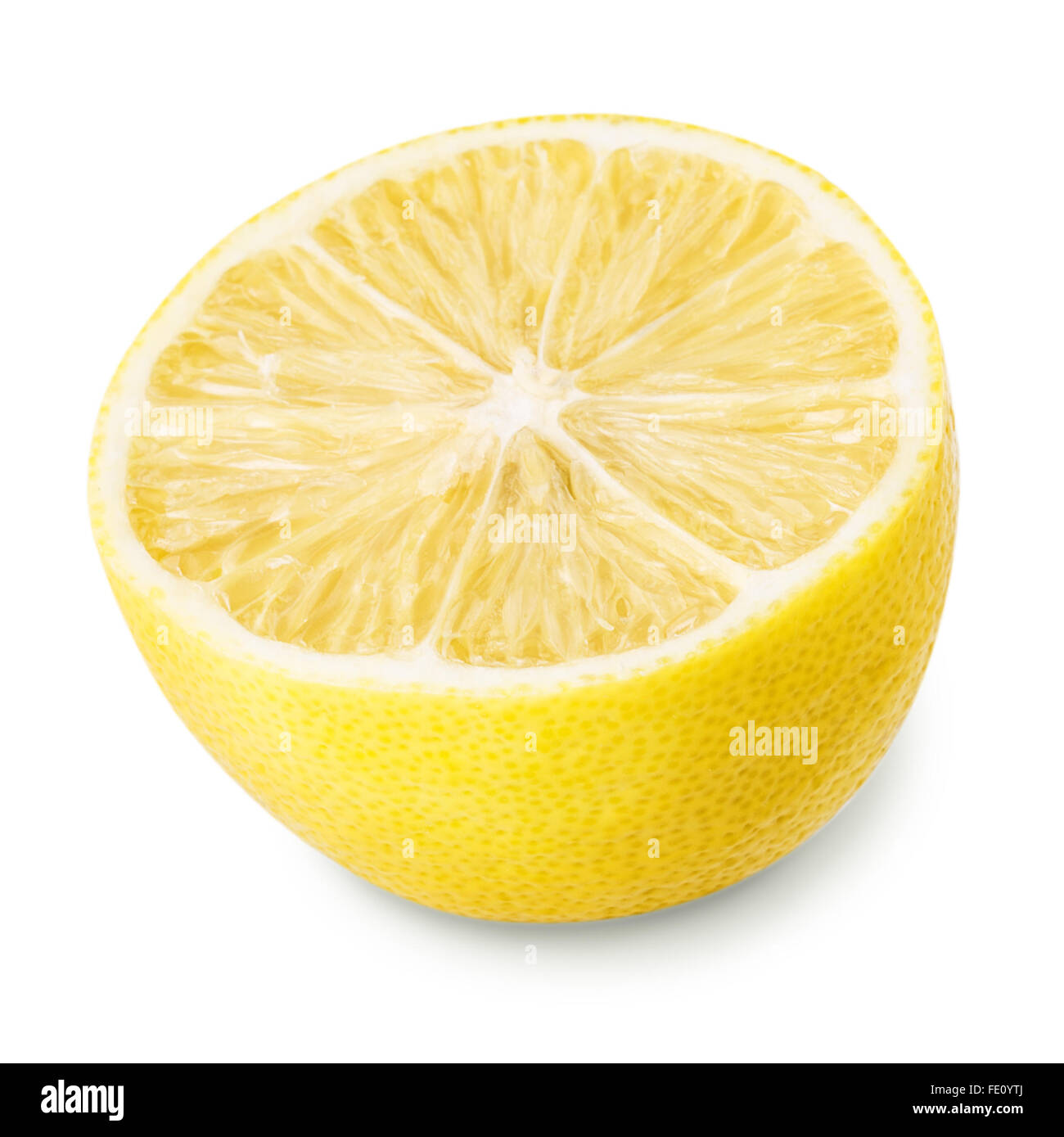 Yellow ripe juicy lemon Isolated on white background Clipping Path ...