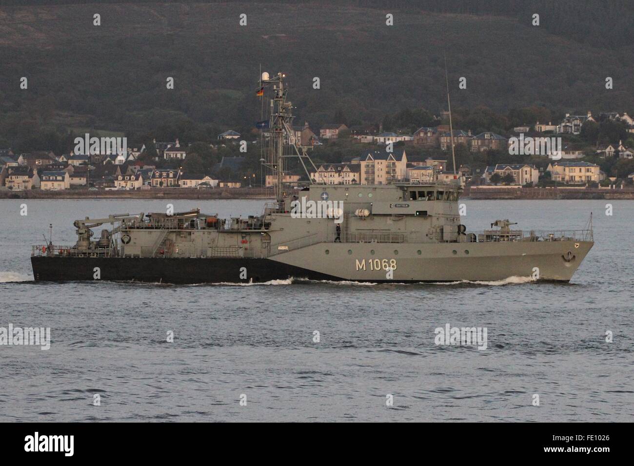 FGS Datteln (M1068), a Frankenthal-class minehunter of the German Navy ...