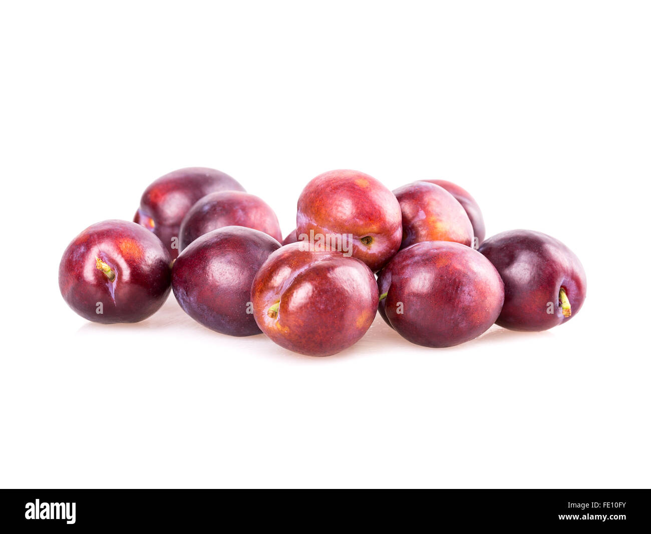 plum isolated on white background Stock Photo - Alamy