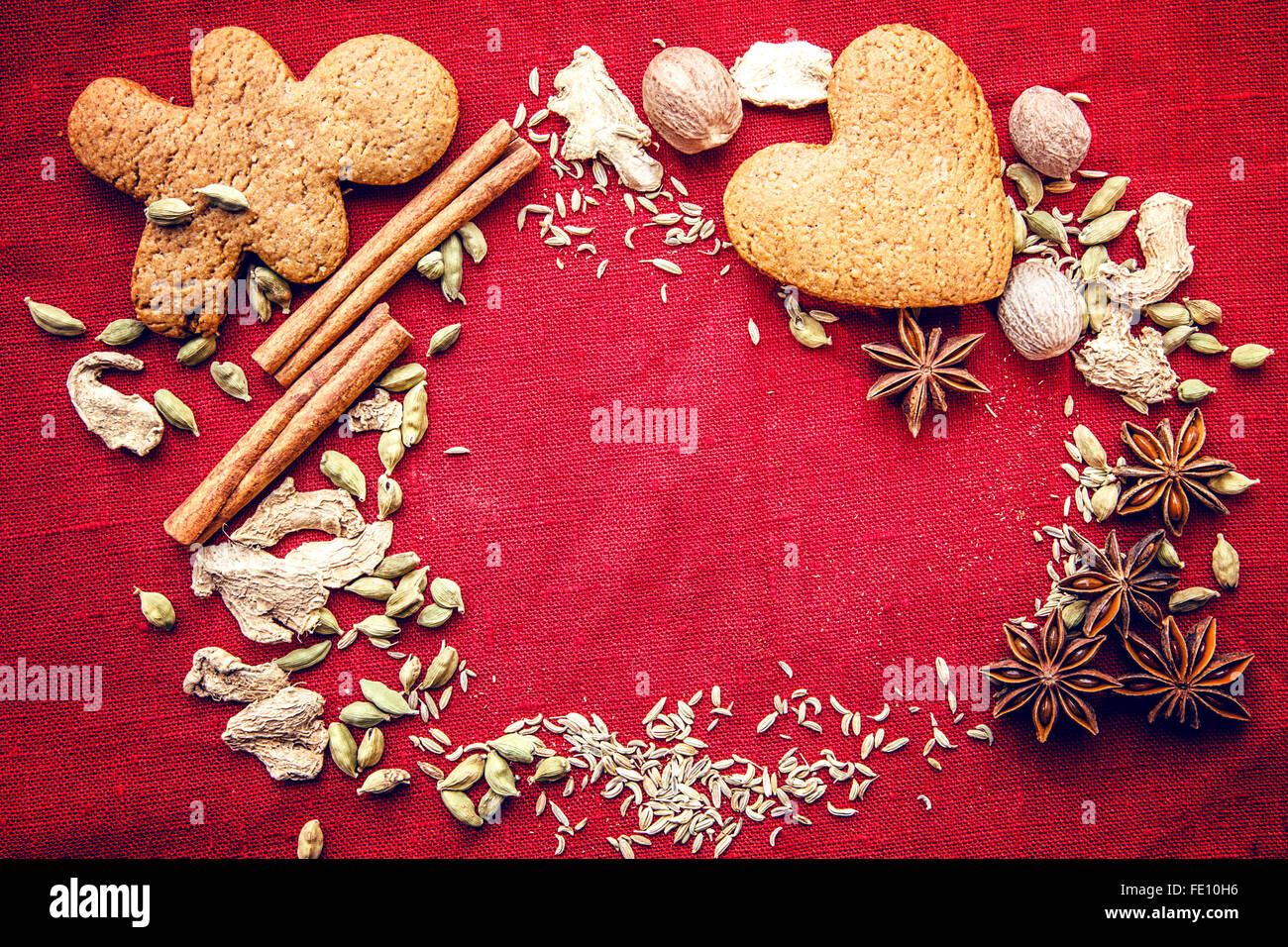 cookies spice canvas star anise, nutmeg, cardamom, cinnamon, ginger ...