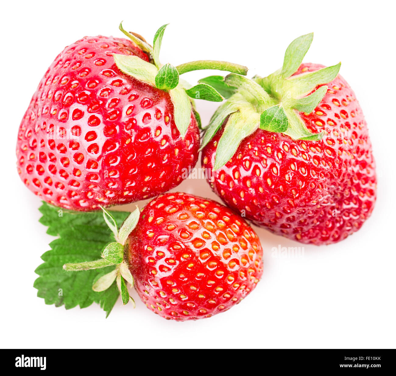 strawberry Isolated on white background Stock Photo - Alamy