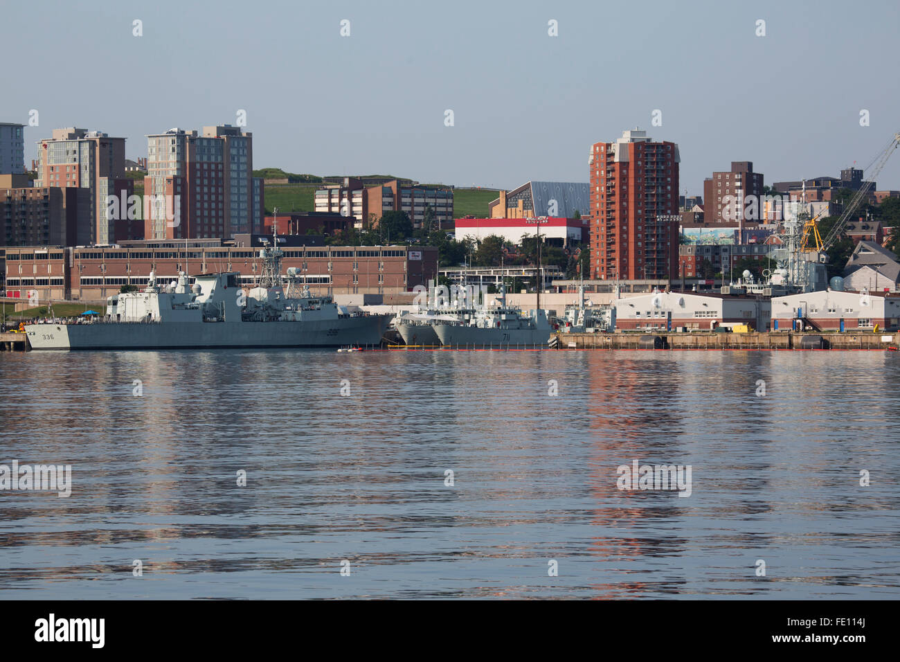 The Royal Canadian Navy's Atlantic Fleet in Halifax, Canada Stock Photo ...