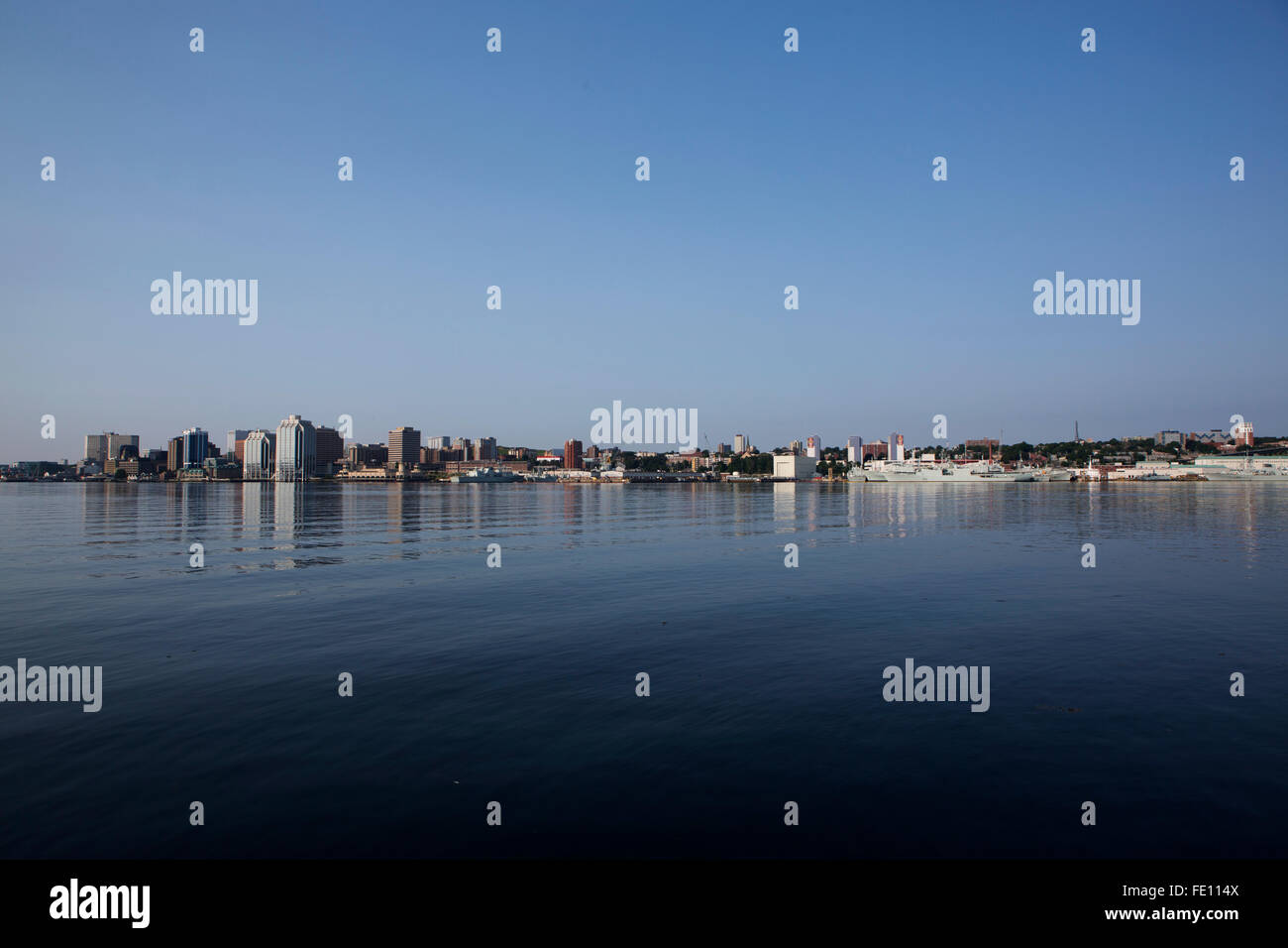 The city of Halifax in Nova Scotia, Canada. The port city stands by the ...