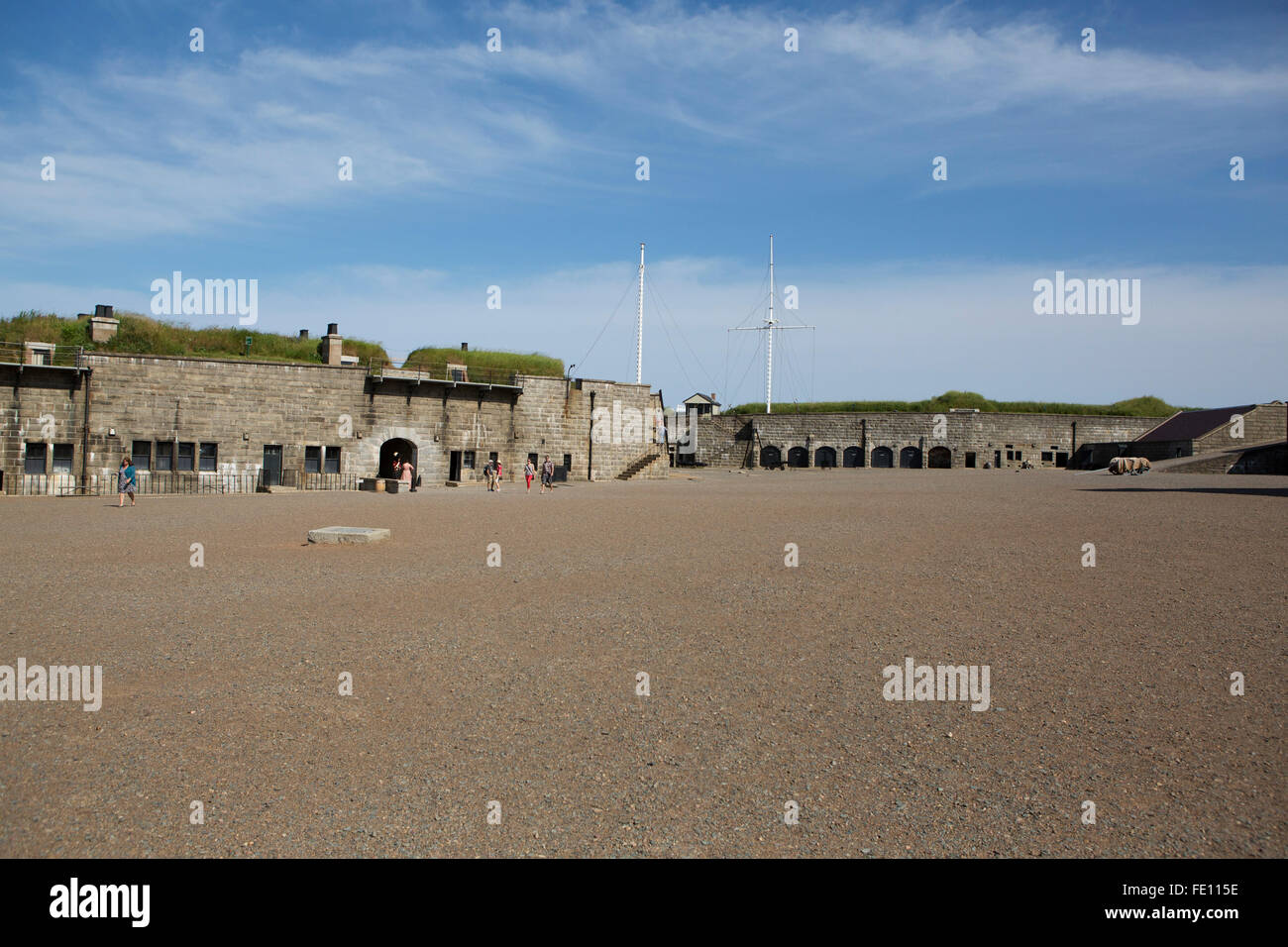 The Citadel Fort (Fort George) in Halifax, Canada. The fort dates from ...