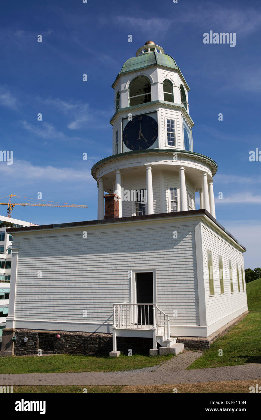 Halifax Town Clock in Halifax, Canada. The clock stands on Citadel Hill ...
