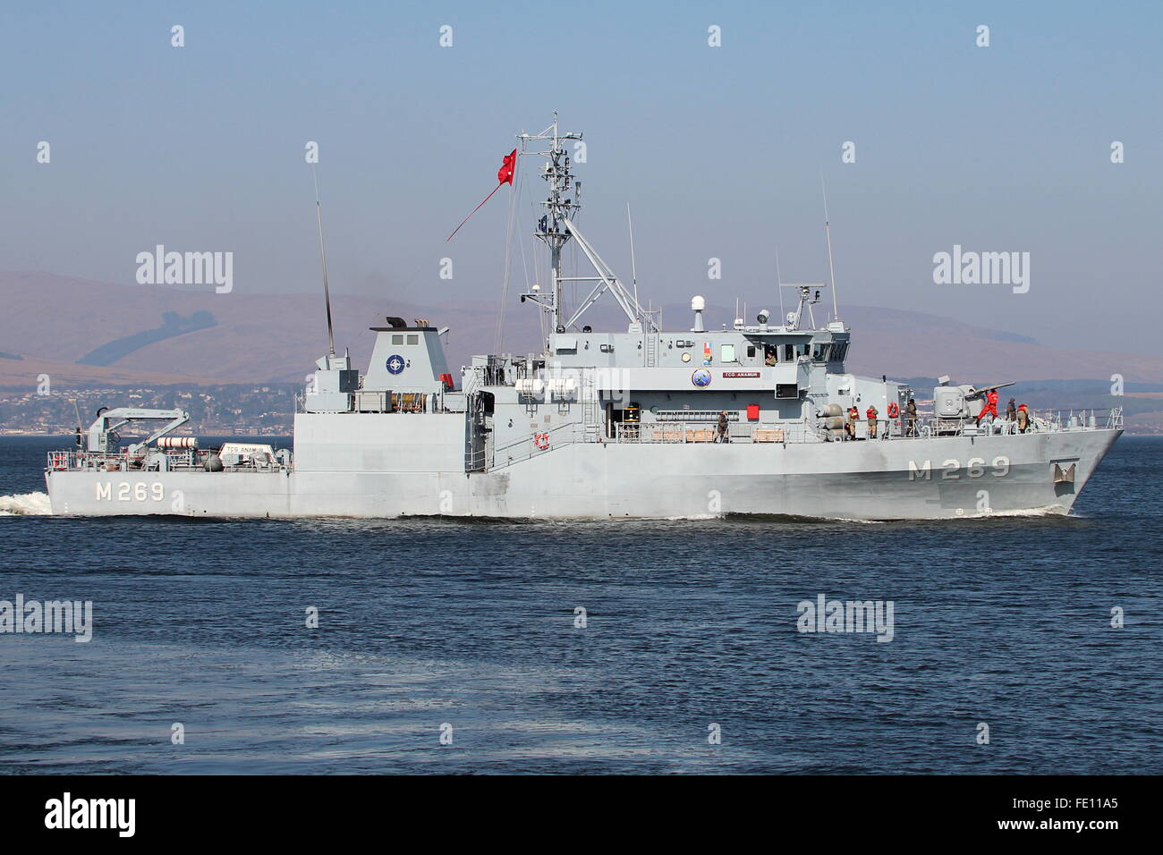 TCG Anamur (M269), an Aydin-class (or A-class) minehunter of the ...