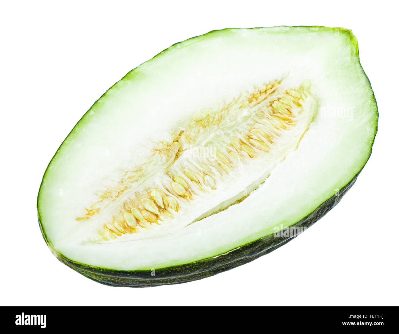 melon cut Isolated on white background Clipping Path Stock Photo - Alamy