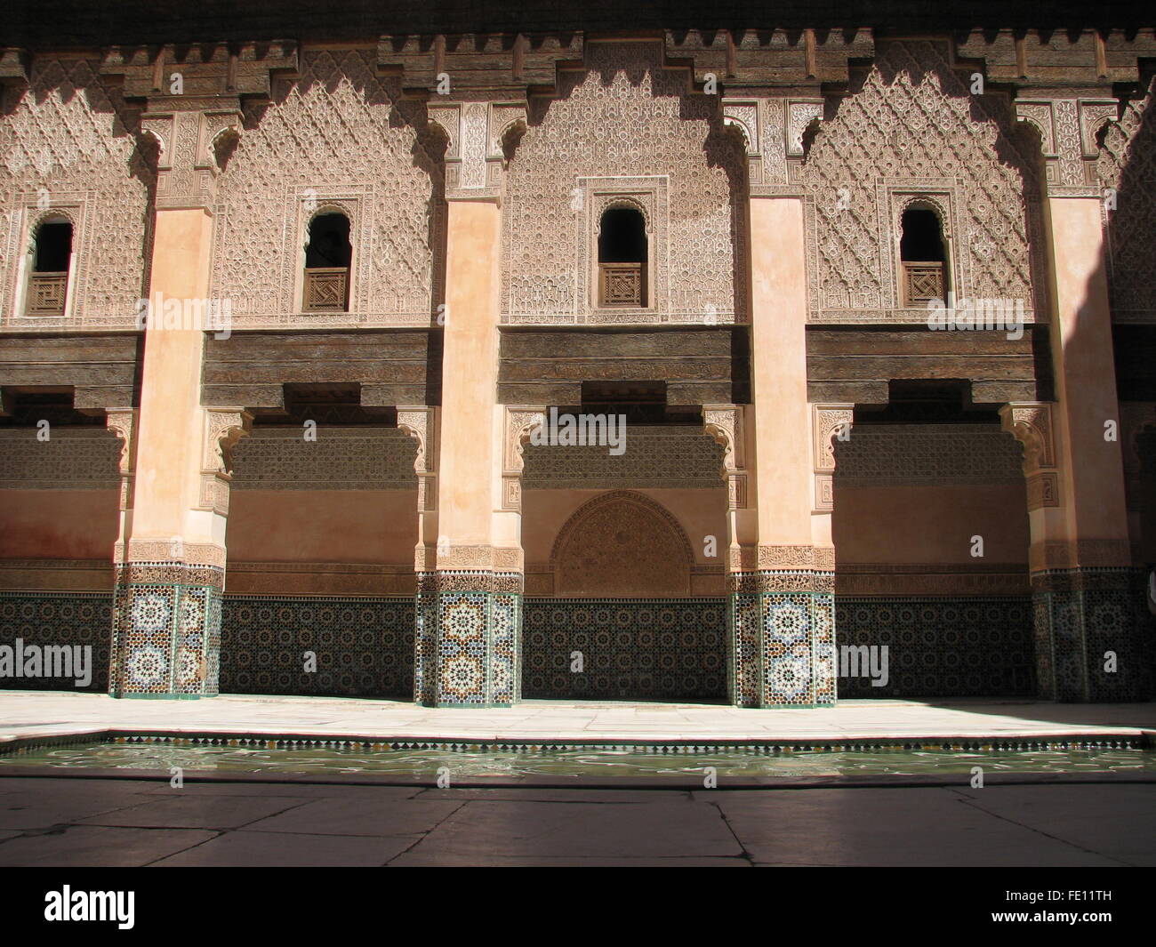 Girh pattern and windows to the students' rooms at the Ben Youssef ...