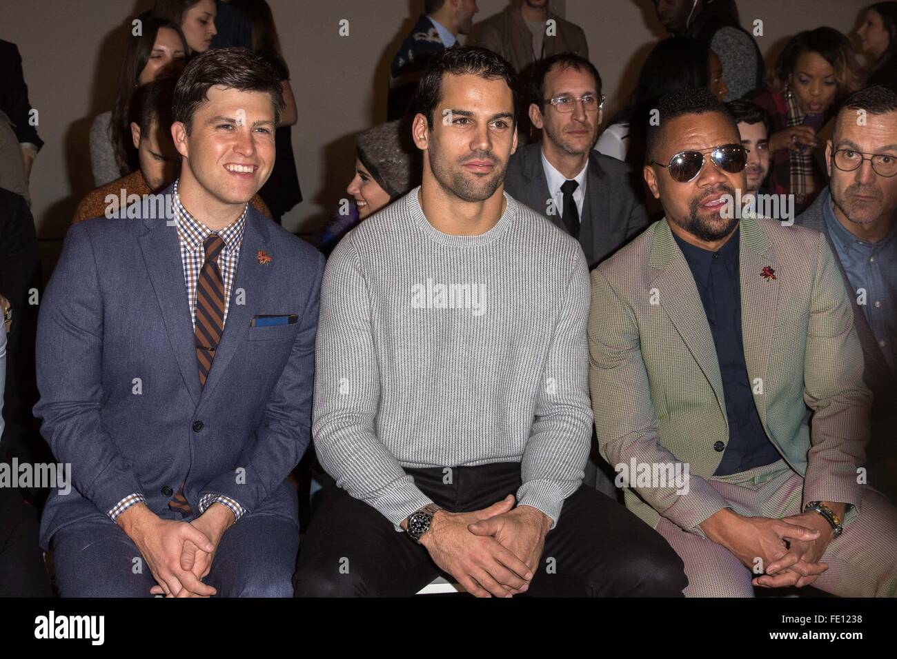 New York, NY, USA. 3rd Feb, 2016. Johannes Huebl, Colin Jost, Eric ...