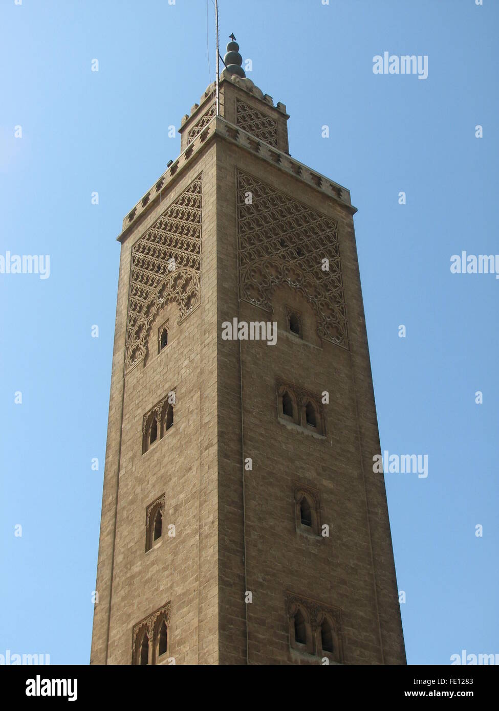 The Minaret of the Sunna Mosque, the biggest Mosque in Rabat, Morocco ...