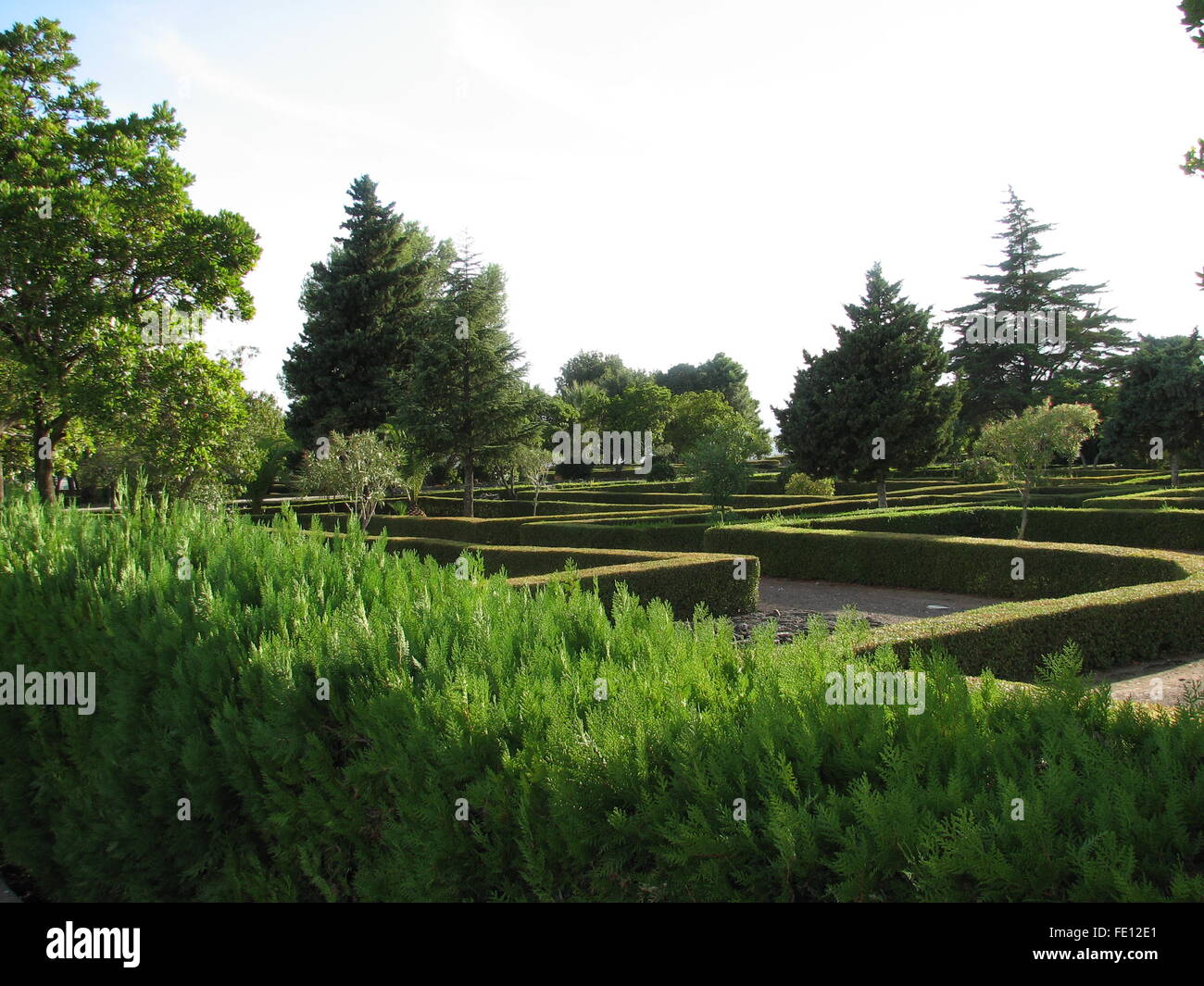 Garden at the Moorish Muslim/Islamic caliphate city Medina Azahara ...