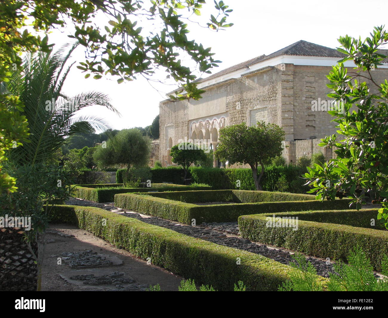 Garden at the Moorish Muslim/Islamic caliphate city Medina Azahara ...
