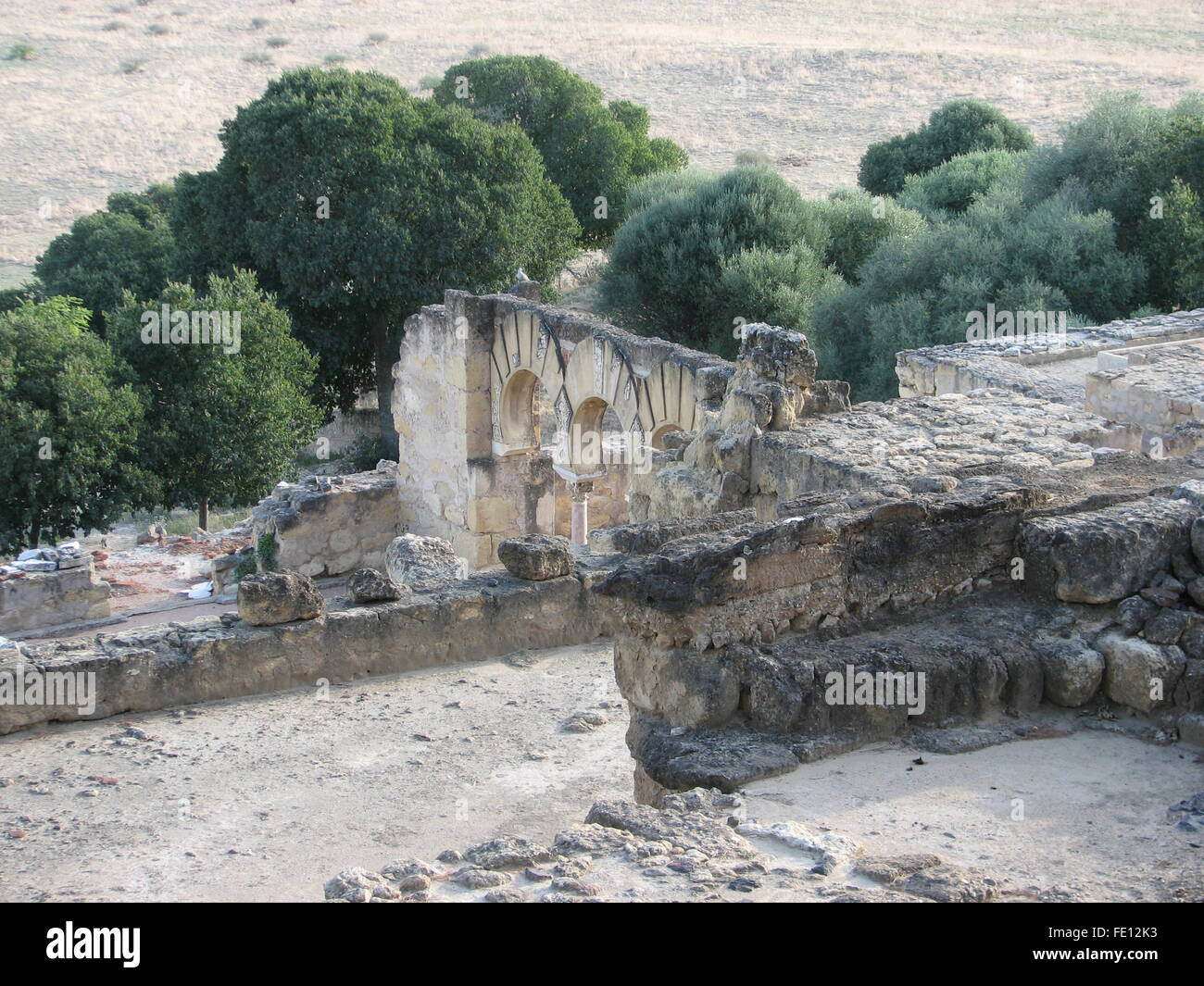 Ruines of the Moorish Muslim/Islamic caliphate city Medina Azahara ...
