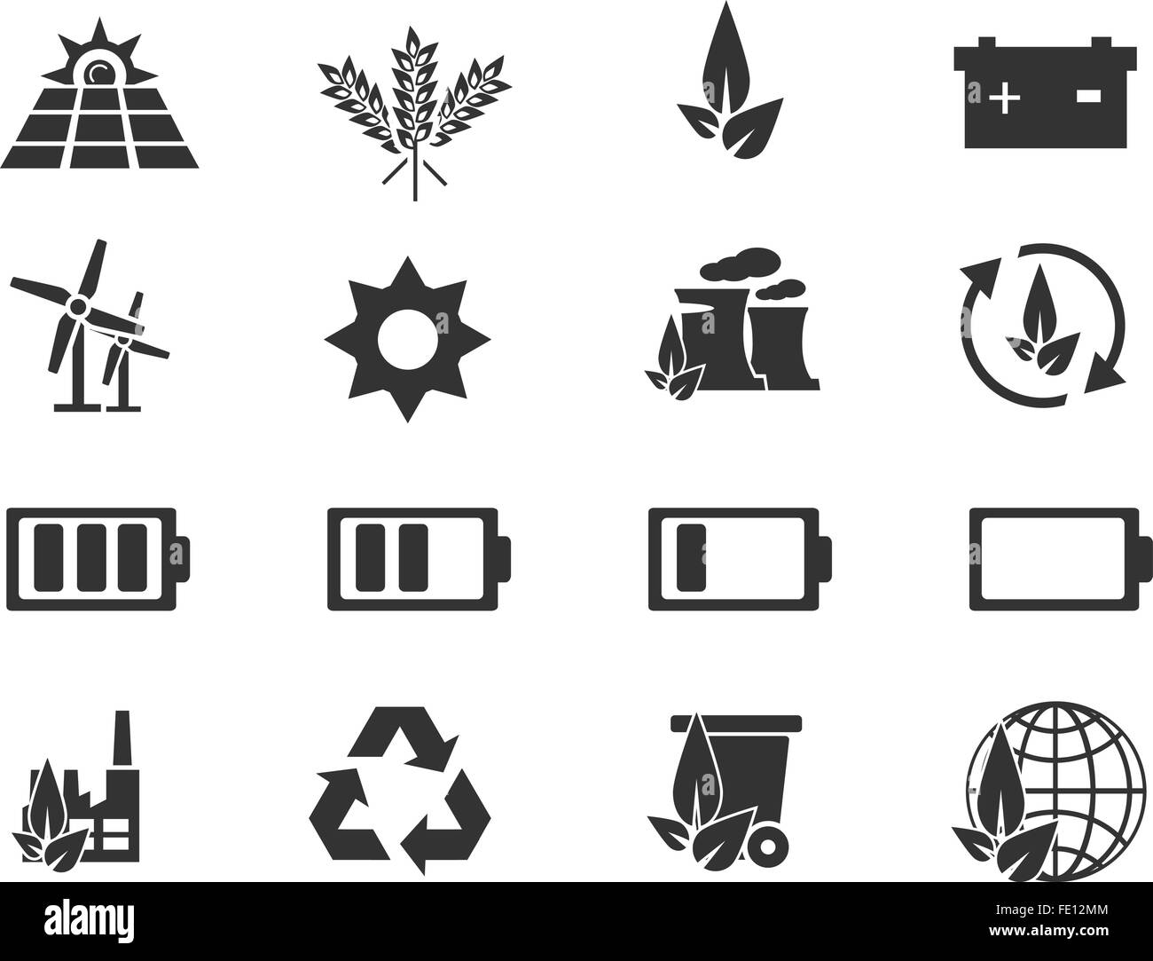 Alternative energy icons Stock Vector Image & Art - Alamy