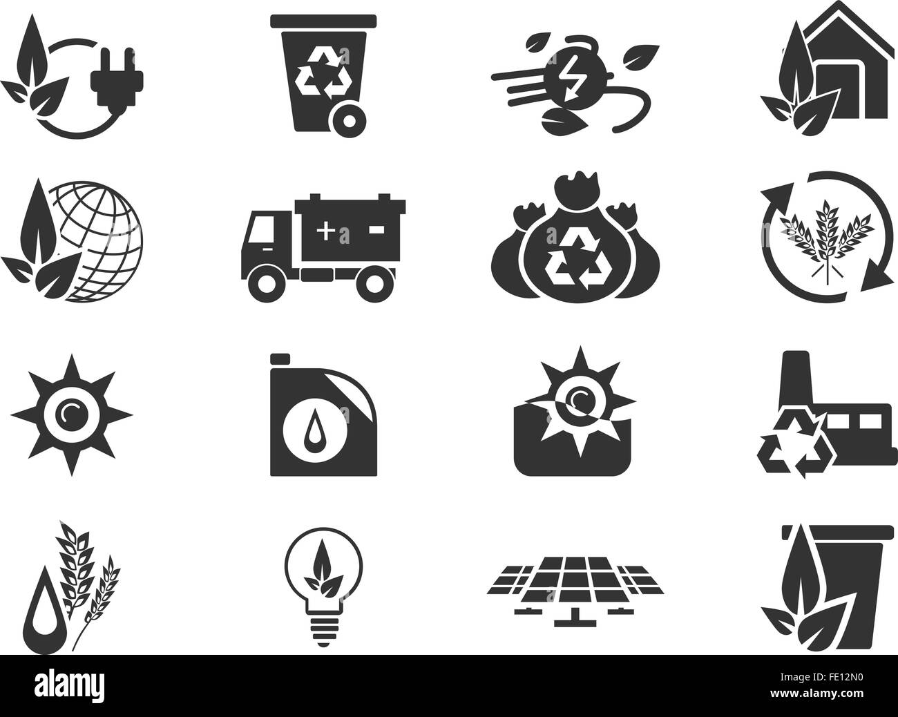 Alternative energy icons Stock Vector Image & Art - Alamy