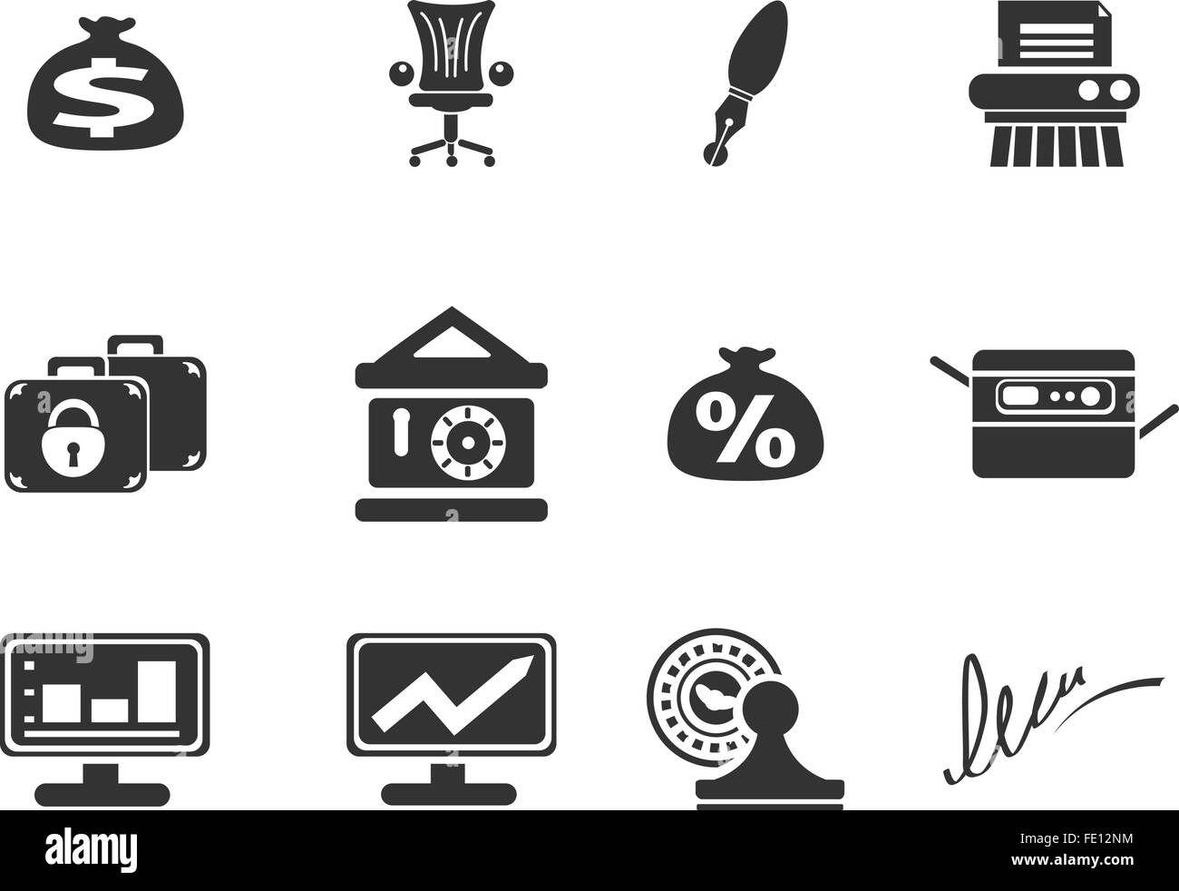Finance icon set Stock Vector Image & Art - Alamy