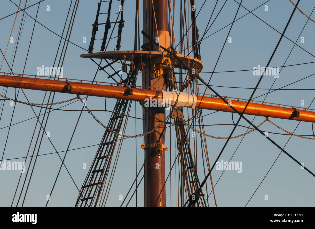 Foremast section, RRS Discovery, Discovery Point, Dundee, Scotland,UK ...