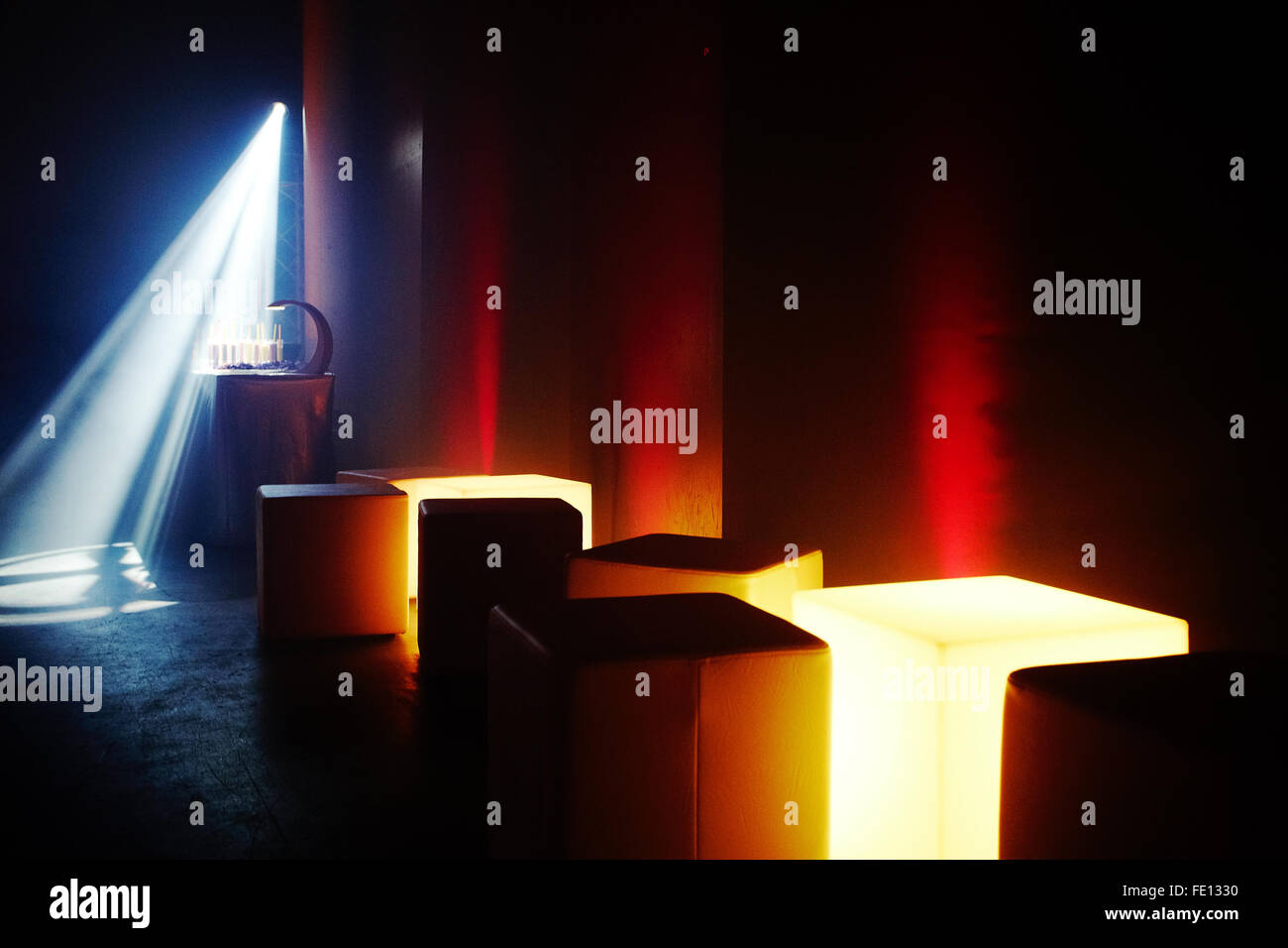 light cubes in bar Stock Photo - Alamy