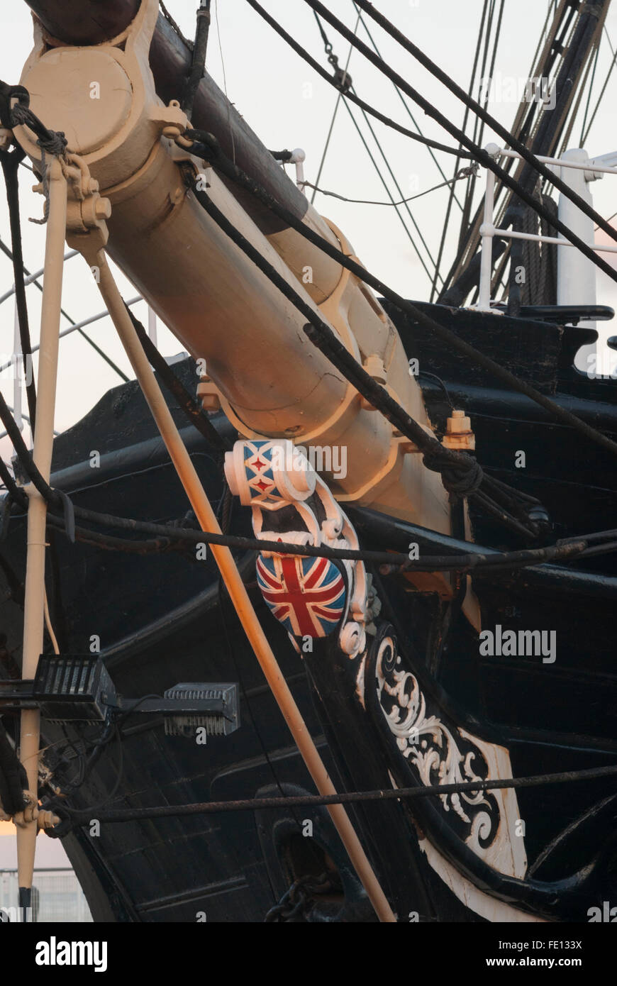 Prow of RRS Discovery, Discovery Point, Dundee, Scotland, UK Stock ...