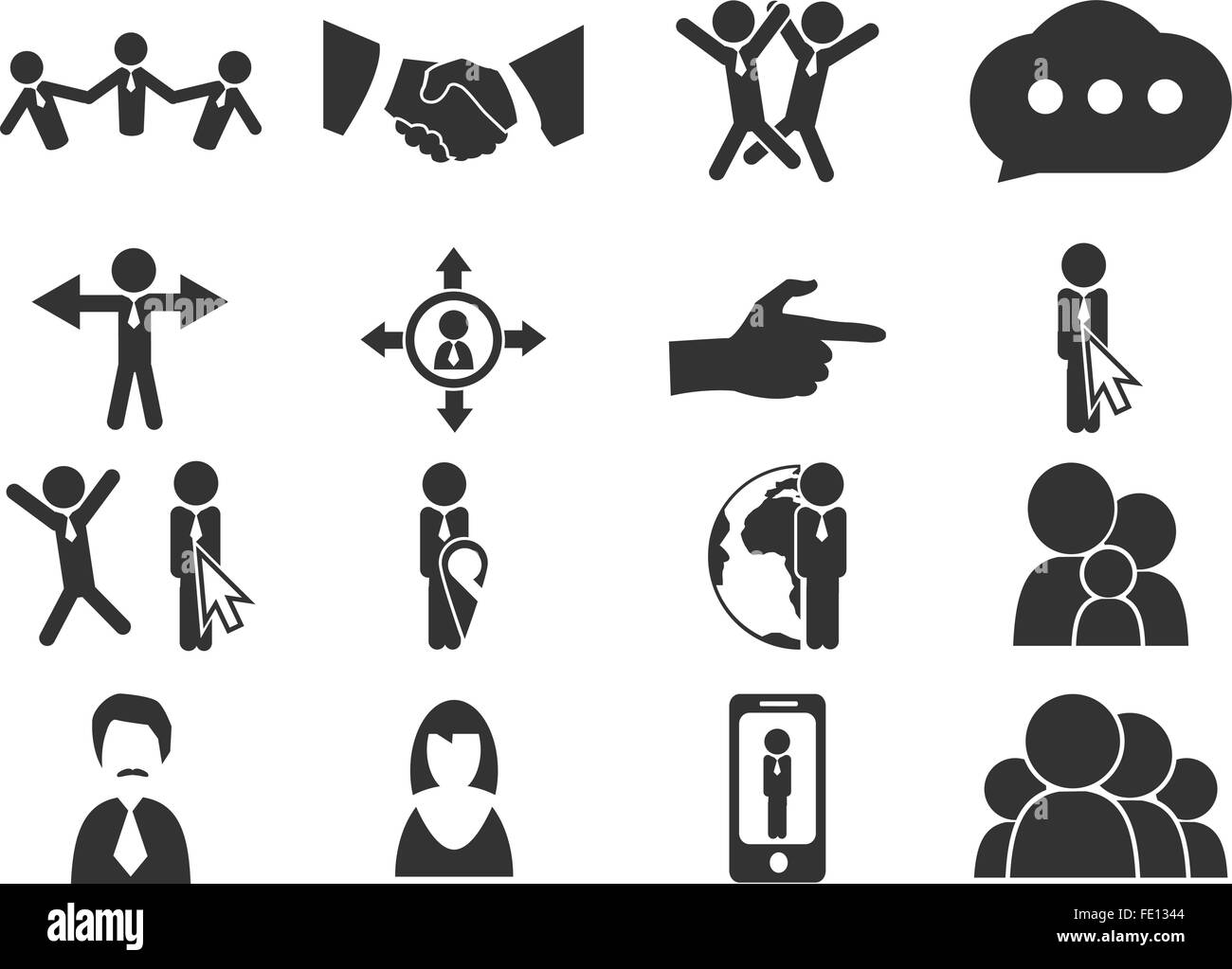 Community icons set Stock Vector Image & Art - Alamy