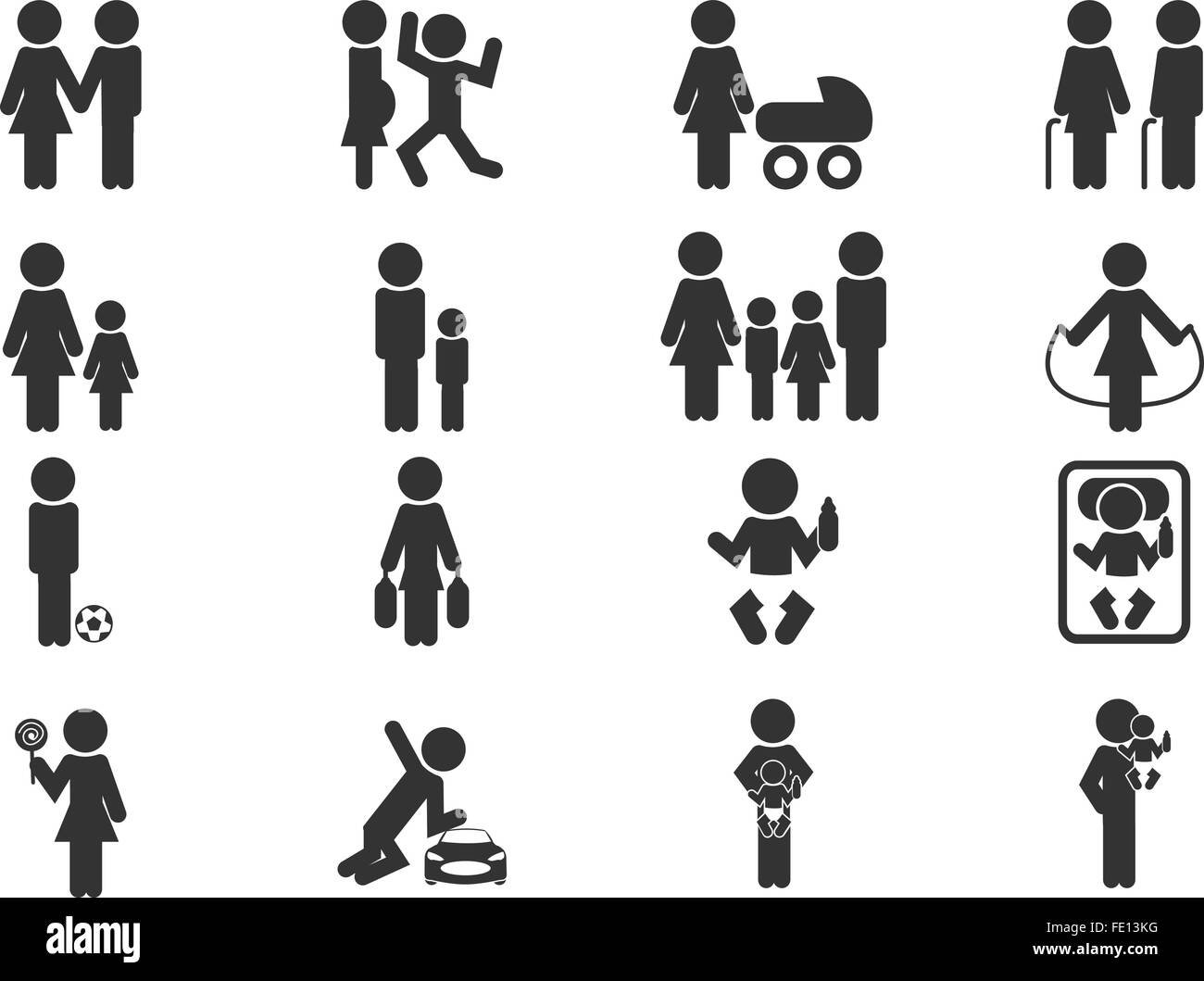 Family icons set Stock Vector Image & Art - Alamy