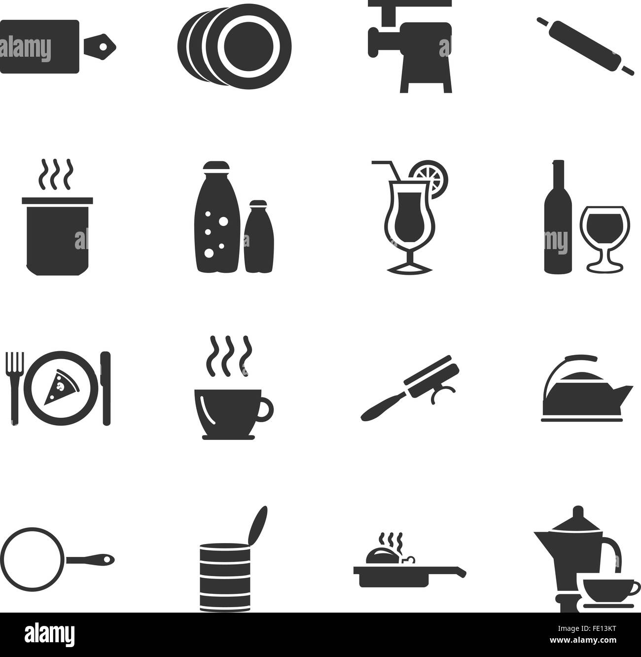 Kitchen cutting boards Stock Vector Images - Alamy