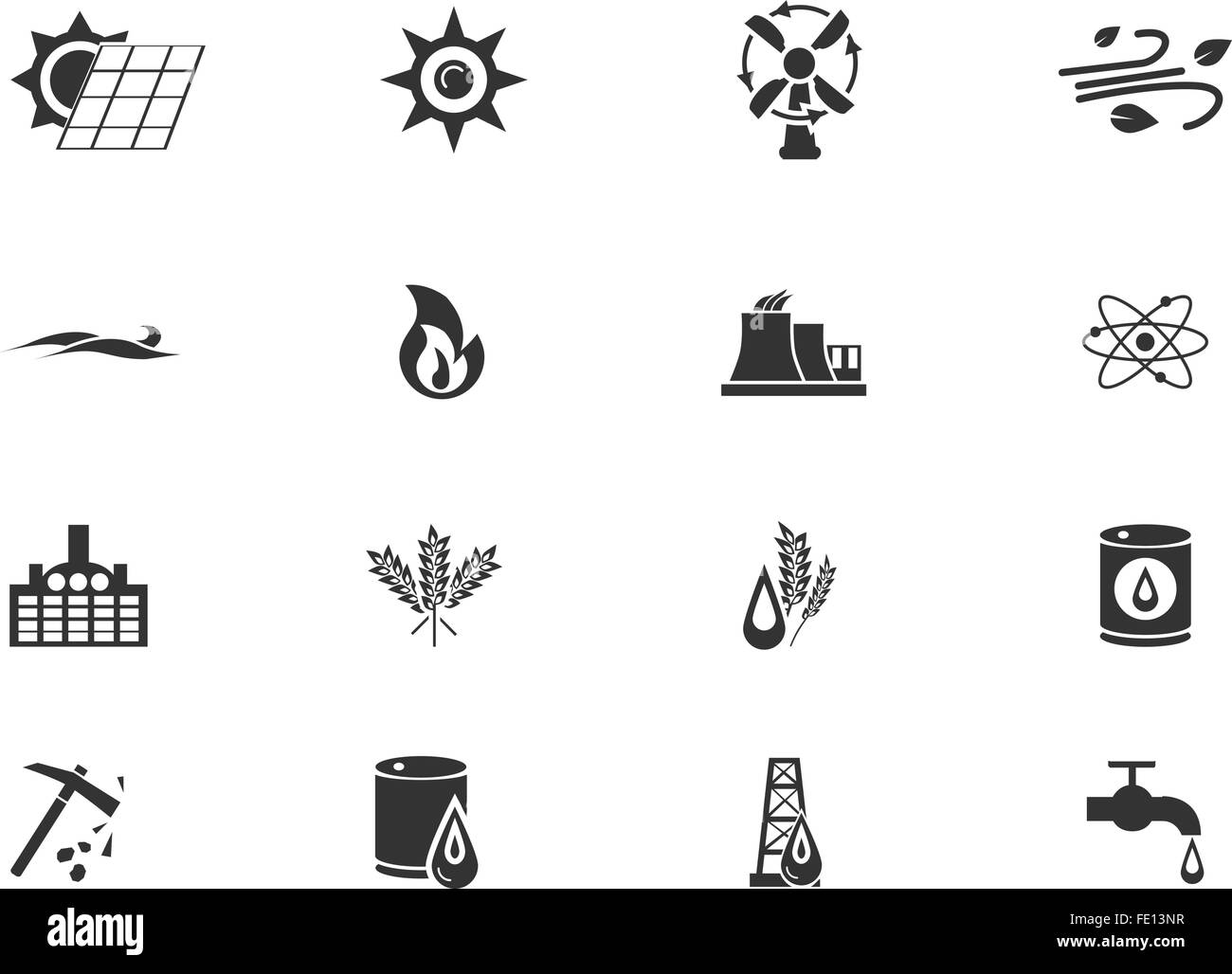 Industrial icons set Stock Vector Image & Art - Alamy