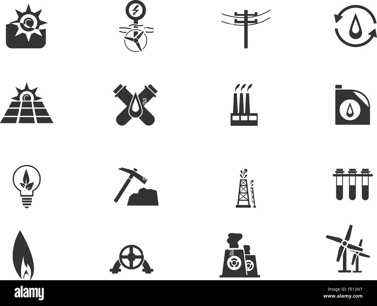 Industrial icons set Stock Vector Image & Art - Alamy