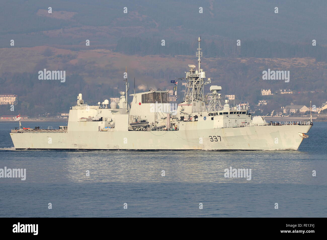 HMCS Fredericton (FFH-337), a Halifax-class frigate of the Canadian ...