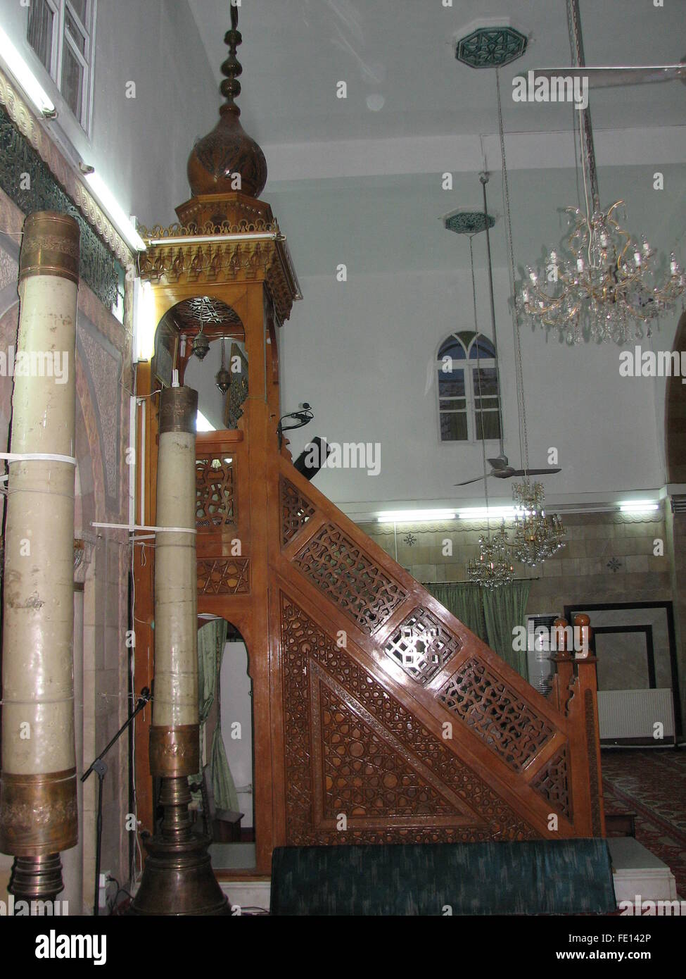 The mimbar of the Mosque and burial place of the sufi mystic ...