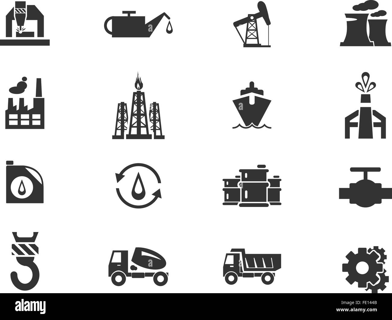 Industry icons set Stock Vector Image & Art - Alamy