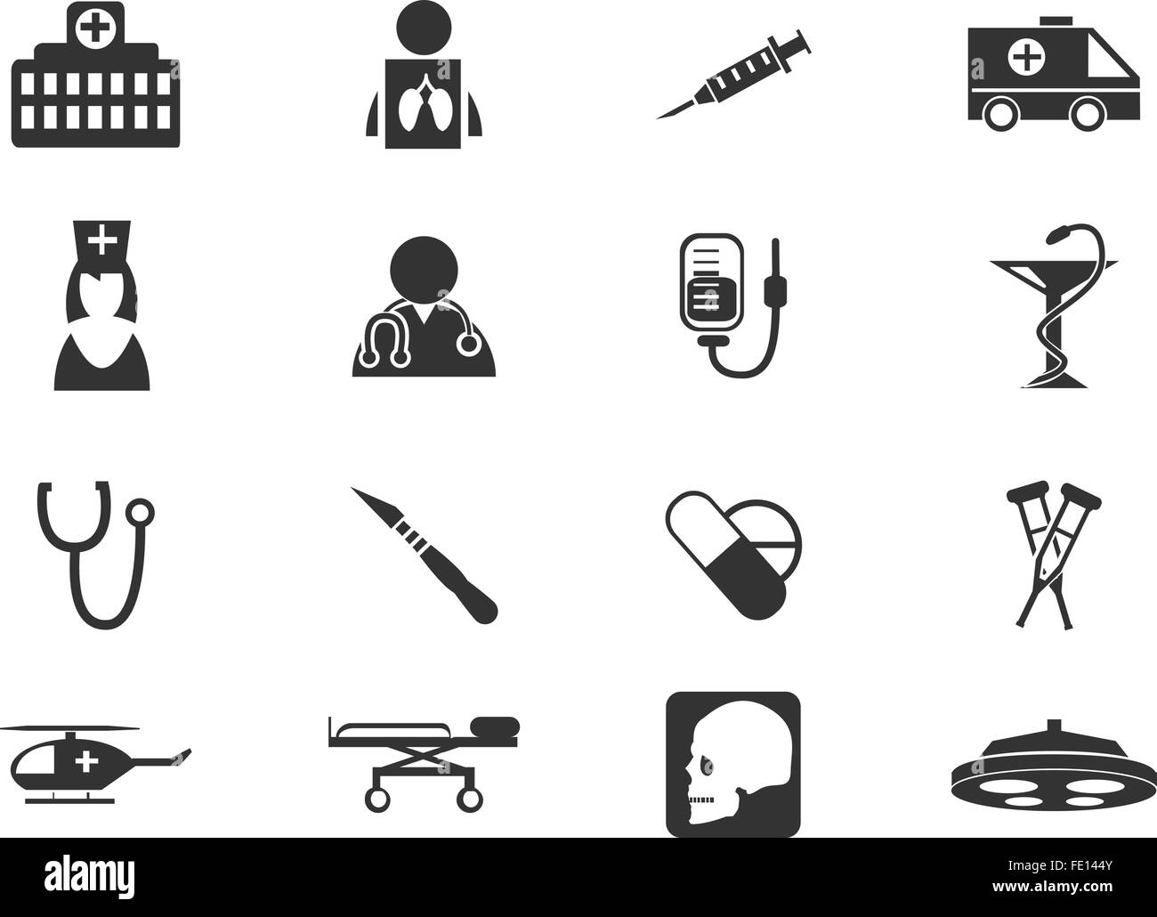 Medical icon set Stock Vector Image & Art - Alamy
