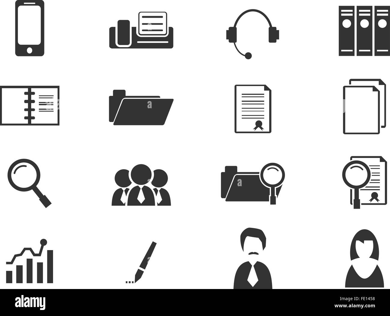 Document report business people Black and White Stock Photos & Images ...