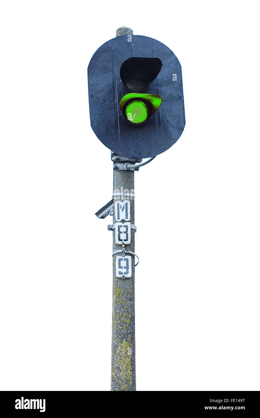 Green traffic lights on the railroad hi-res stock photography and ...