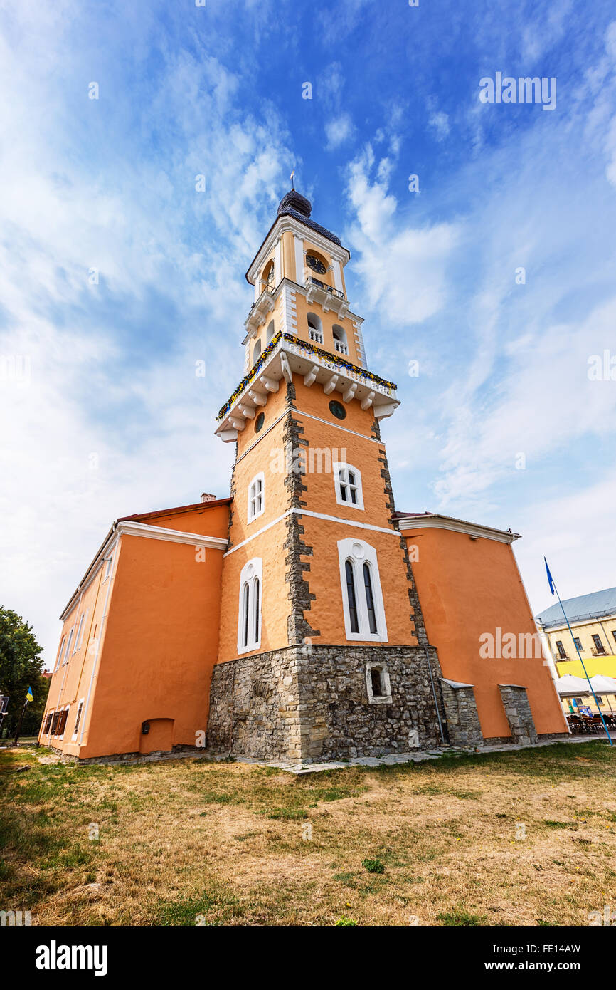 town hall historic architecture of the building Stock Photo - Alamy
