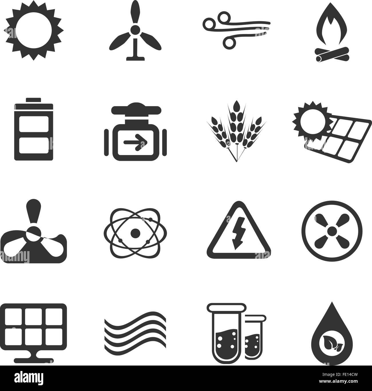 Fuel and Power Generation Icons Stock Vector Image & Art - Alamy