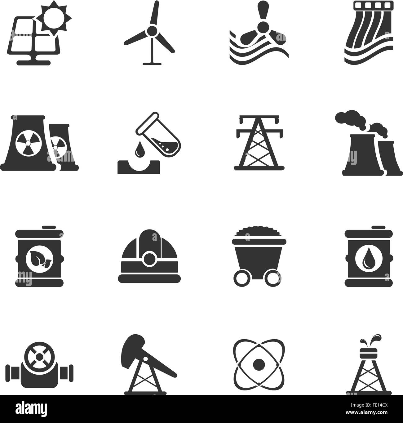 Fuel and Power Generation Icons Stock Vector Image & Art - Alamy