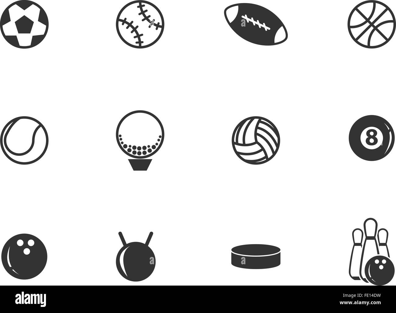 Sports Balls icons set Stock Vector Image & Art - Alamy