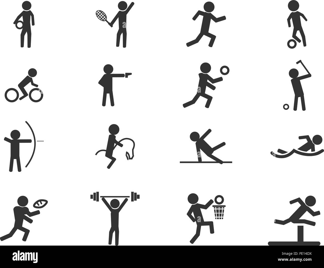 Sports icons set Stock Vector Image & Art - Alamy