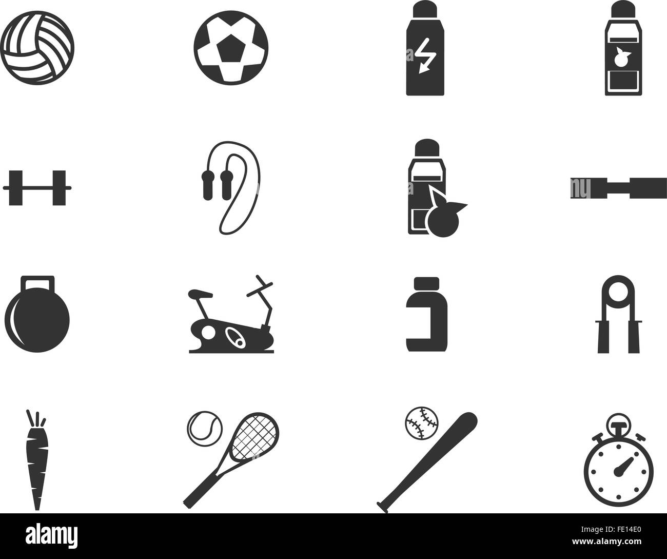 Sports icons set Stock Vector Image & Art - Alamy