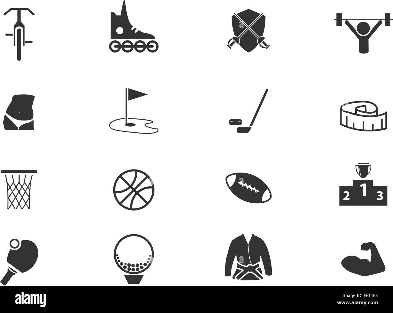 Sports icons set Stock Vector Image & Art - Alamy