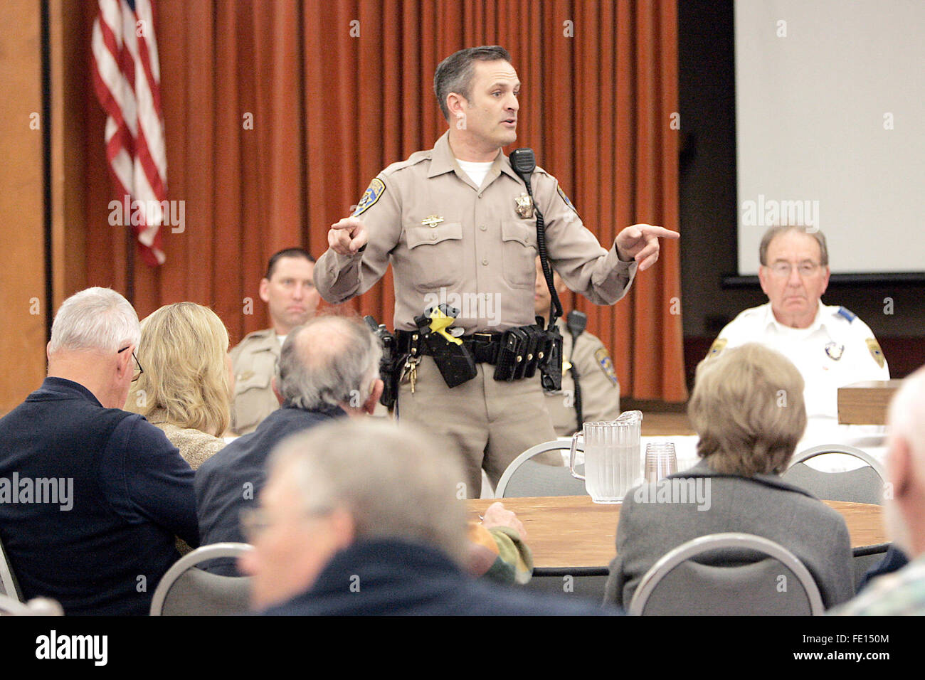 Napa, CA, USA. 2nd Feb, 2016. California Highway Patrol Officer Jared ...