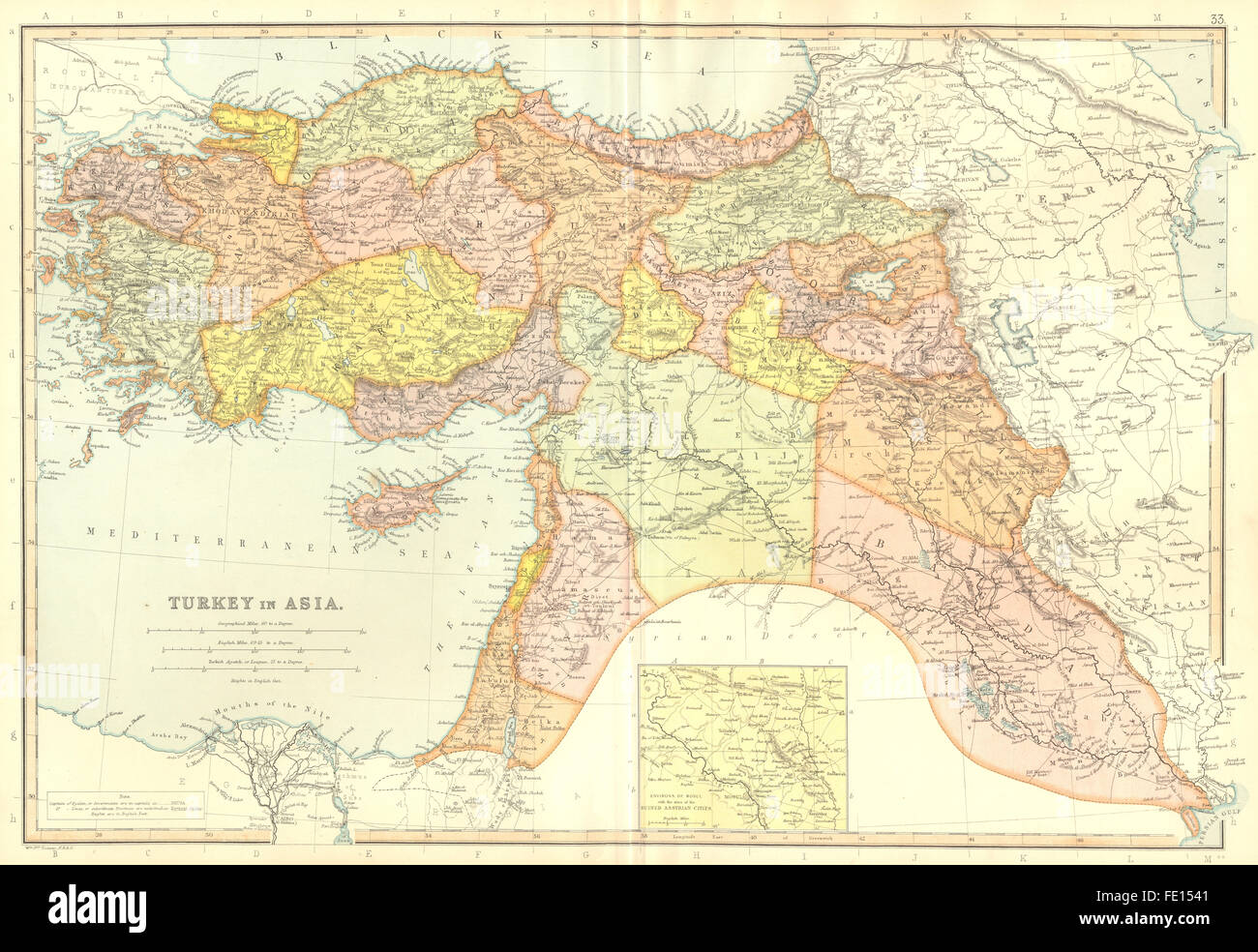 Turkey syria map hi-res stock photography and images - Alamy